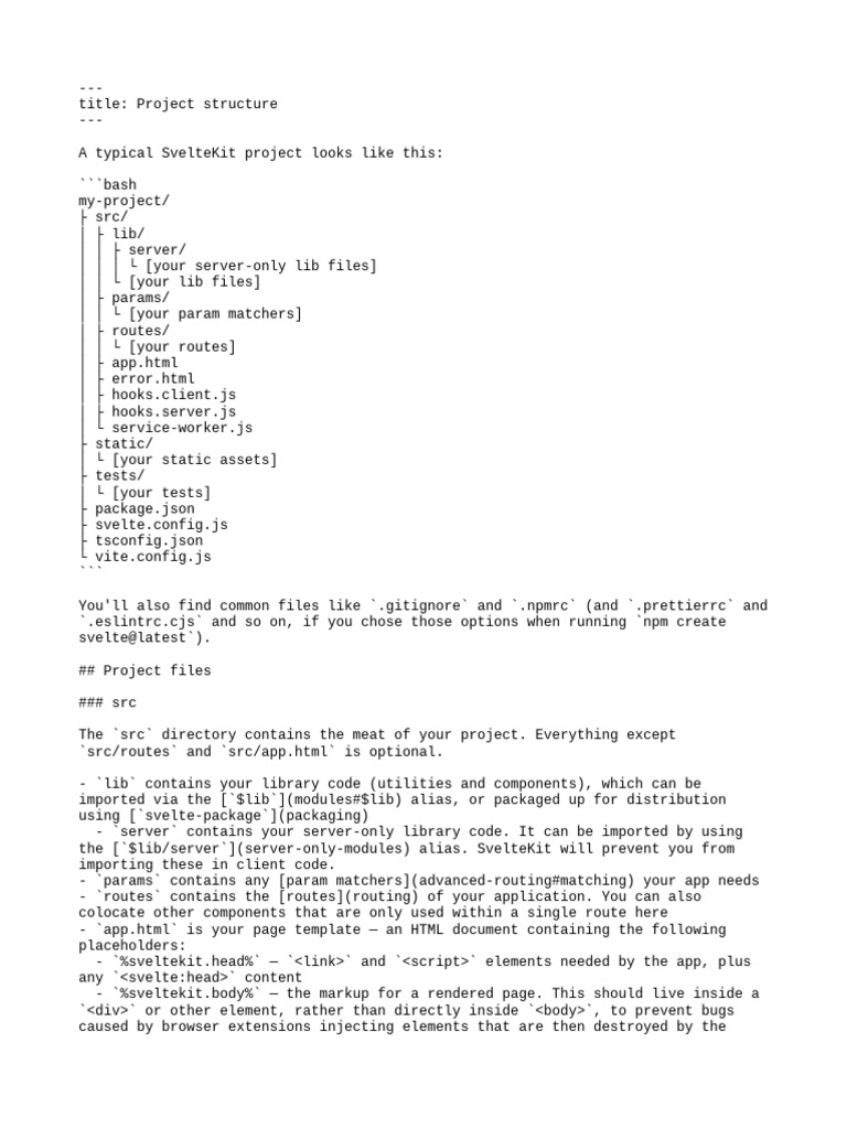 30 Project Structure | PDF | Software Engineering | Systems Engineering 30 Project Structure | PDF | Software Engineering | Systems Engineering