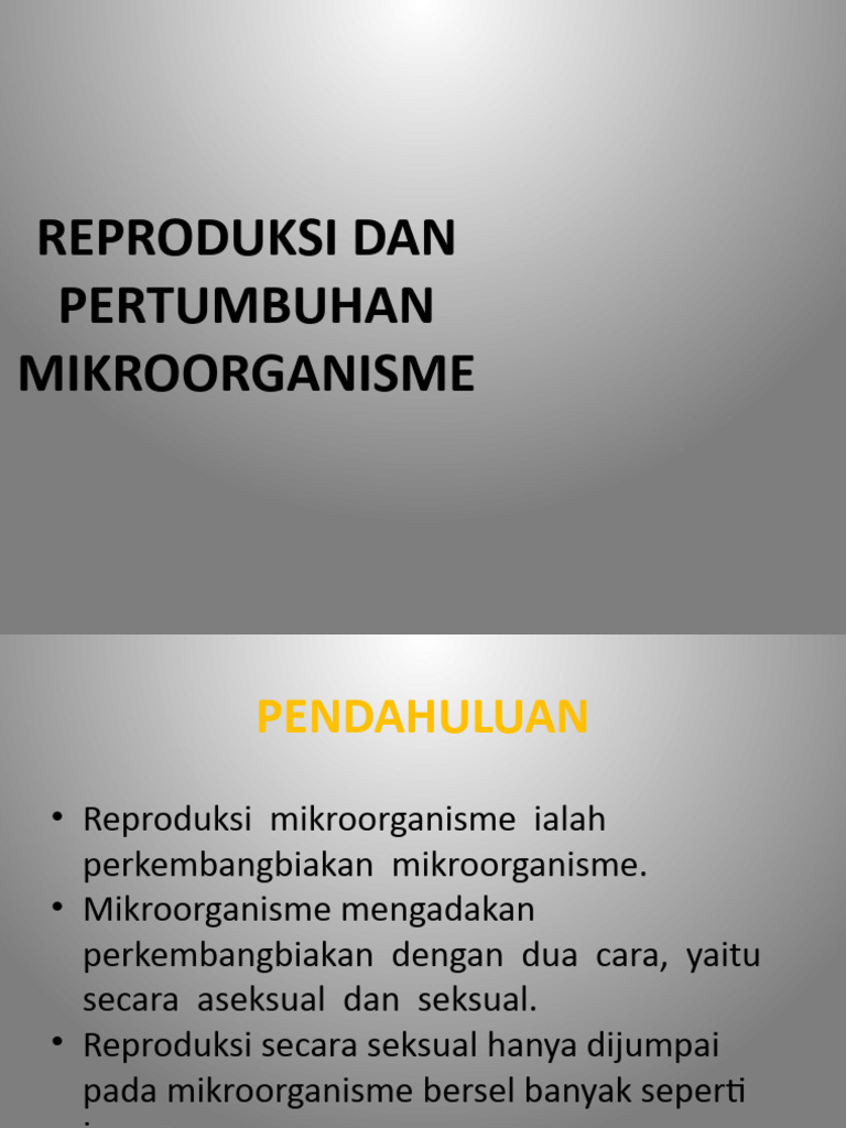 Pertumbuhan Dan Keanekaragaman Mikroorganisme | PDF | Sains & Matematika