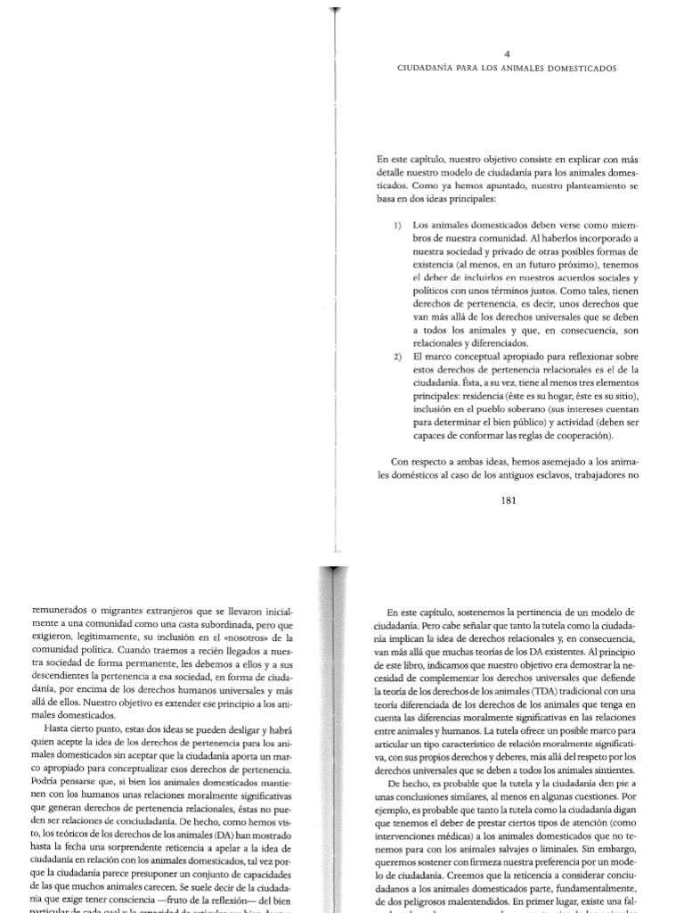 Zoopolis Una Revolucion Animalista-90-136 | PDF | Política | Filosofía