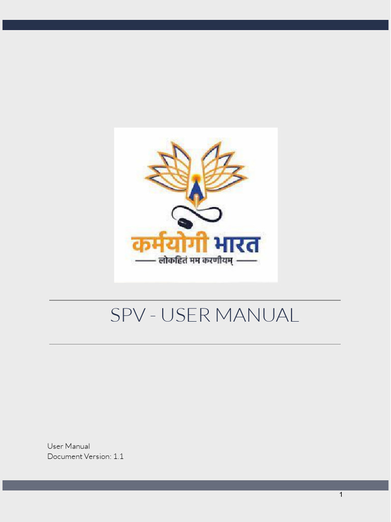 Updated User Manual-SPV Portal | PDF | User (Computing) | Information Technology