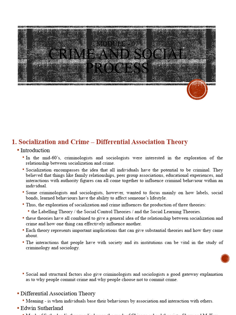 Social Learning and Crime Theories | PDF | Deviance (Sociology ...
