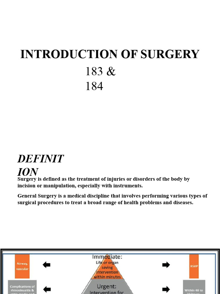 History of Surgery | PDF | Surgery | Anesthesia