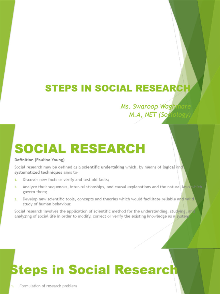 Steps in Social Research | PDF | Social Research | Survey Methodology