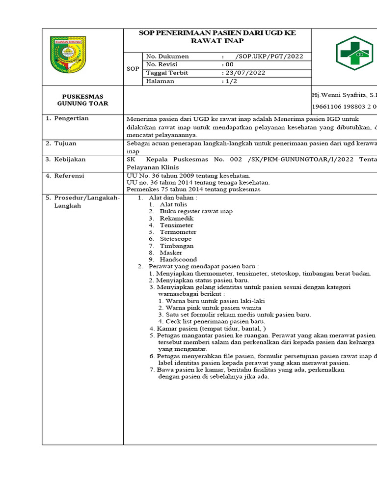 Sop Ranap | PDF | Sains & Matematika