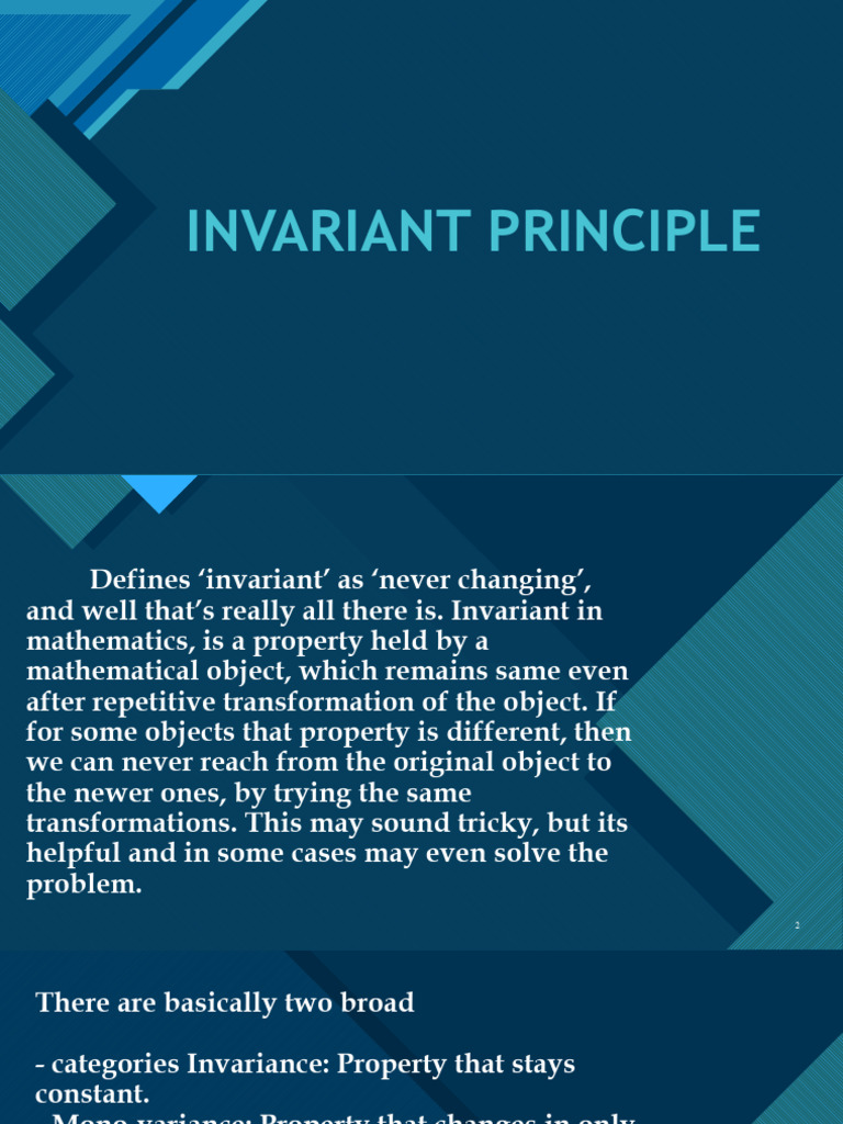 Invariant Principle | PDF