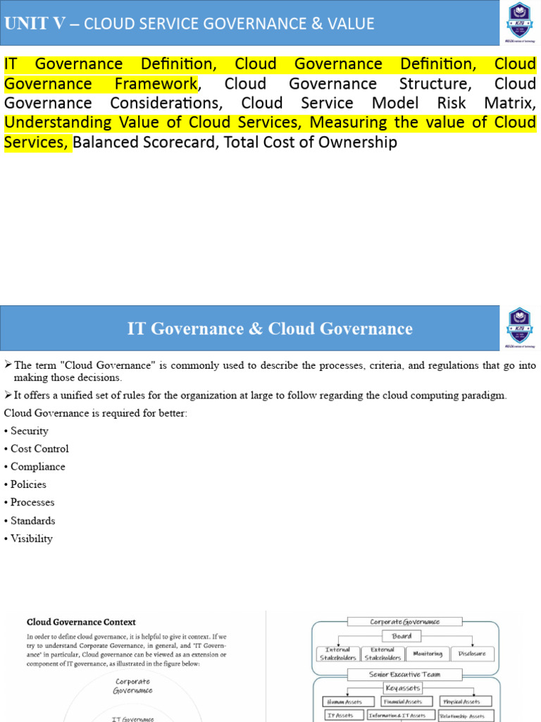 Unit5 CSM | PDF | Cloud Computing | Return On Investment