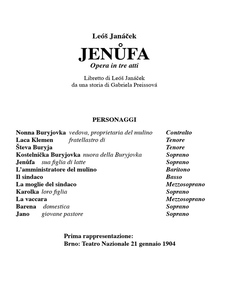 Jenufa | PDF