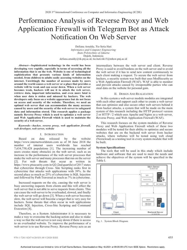 Arnaldy 2020 | PDF | Proxy Server | World Wide Web