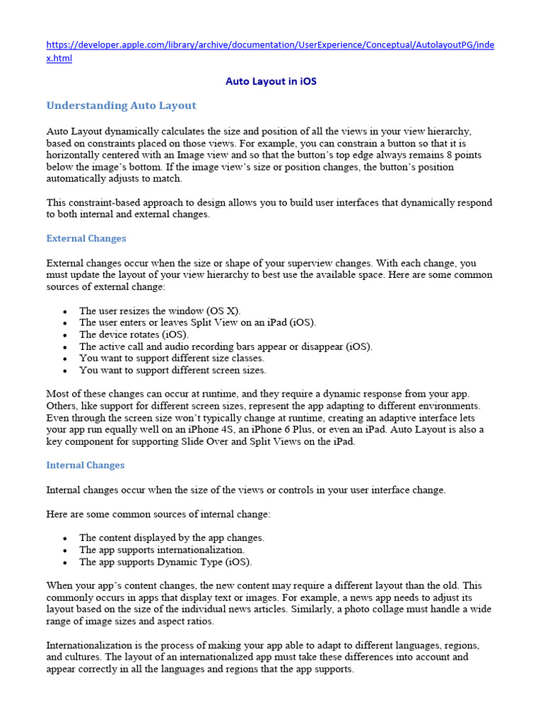 Auto Layout in iOS | PDF