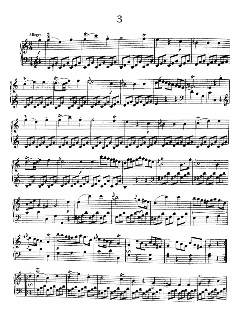 J. Haydn, Hob - XVI3-K. Päsler | PDF