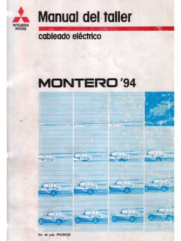 (TM) Mitsubishi Manual de Taller Mitsubishi Montero 1994 | PDF