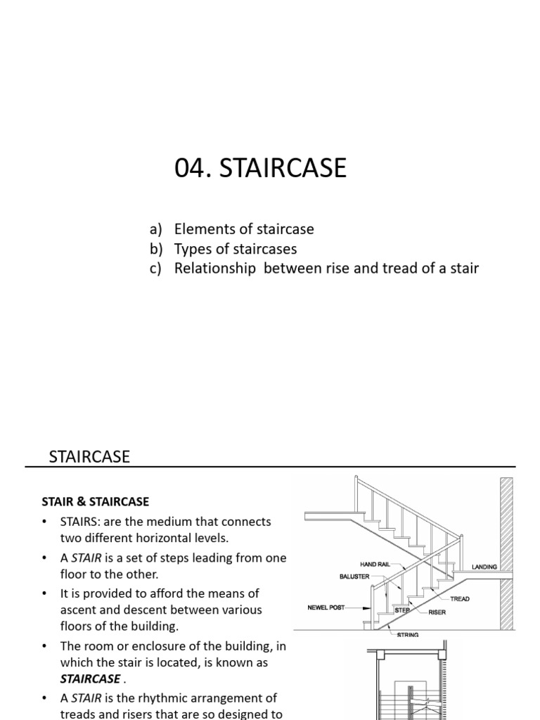 Staircase Note BE in Civil Engineering | PDF | Stairs | Architectural ...