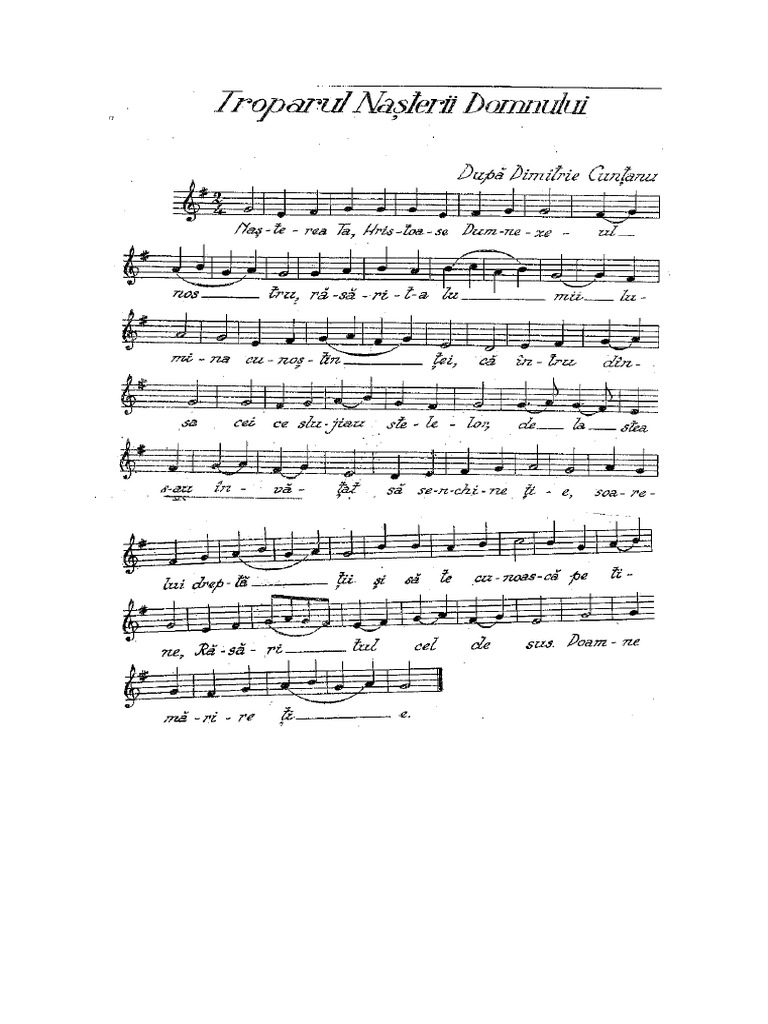 Troparul Nasterii Domnului | PDF