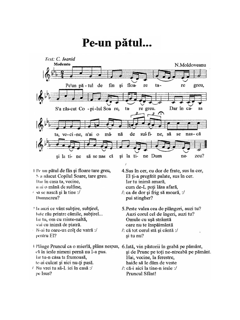 Pe-Un Patul ... | PDF