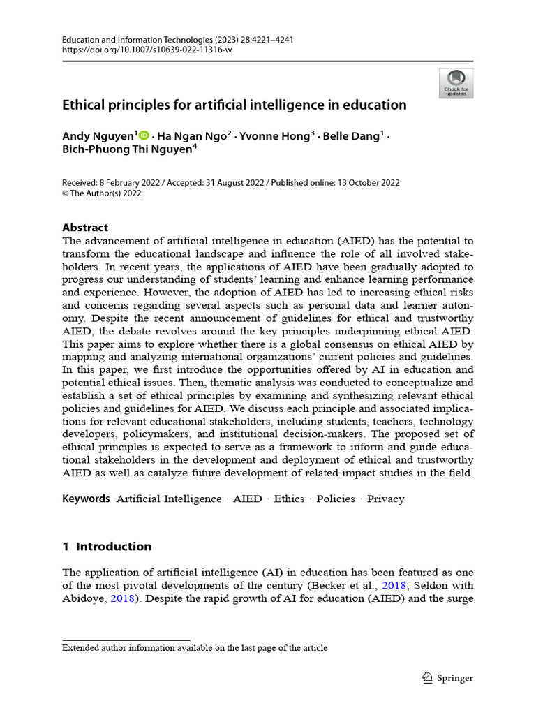 Artificial Intelligence in Education | PDF | Artificial Intelligence ...
