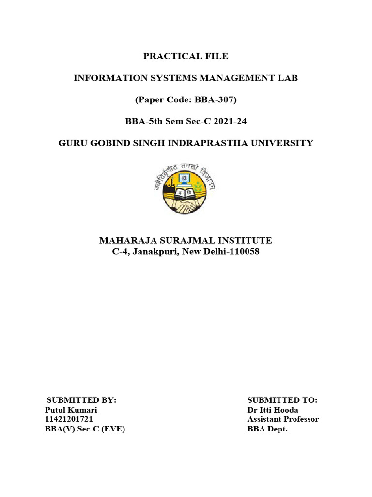 Ism Lab File-Compressed | PDF | Relational Database | Sql