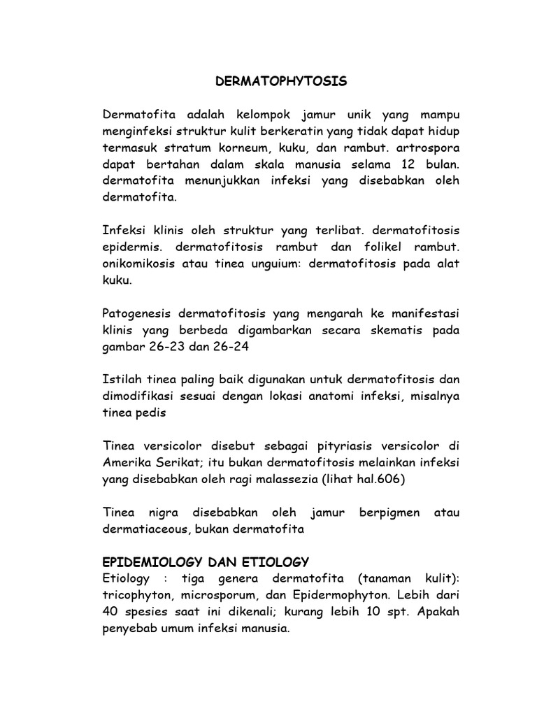 Dermatofitosis | PDF