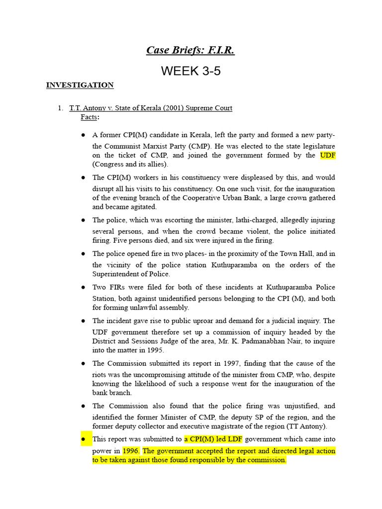Case Compilation CRPC | PDF