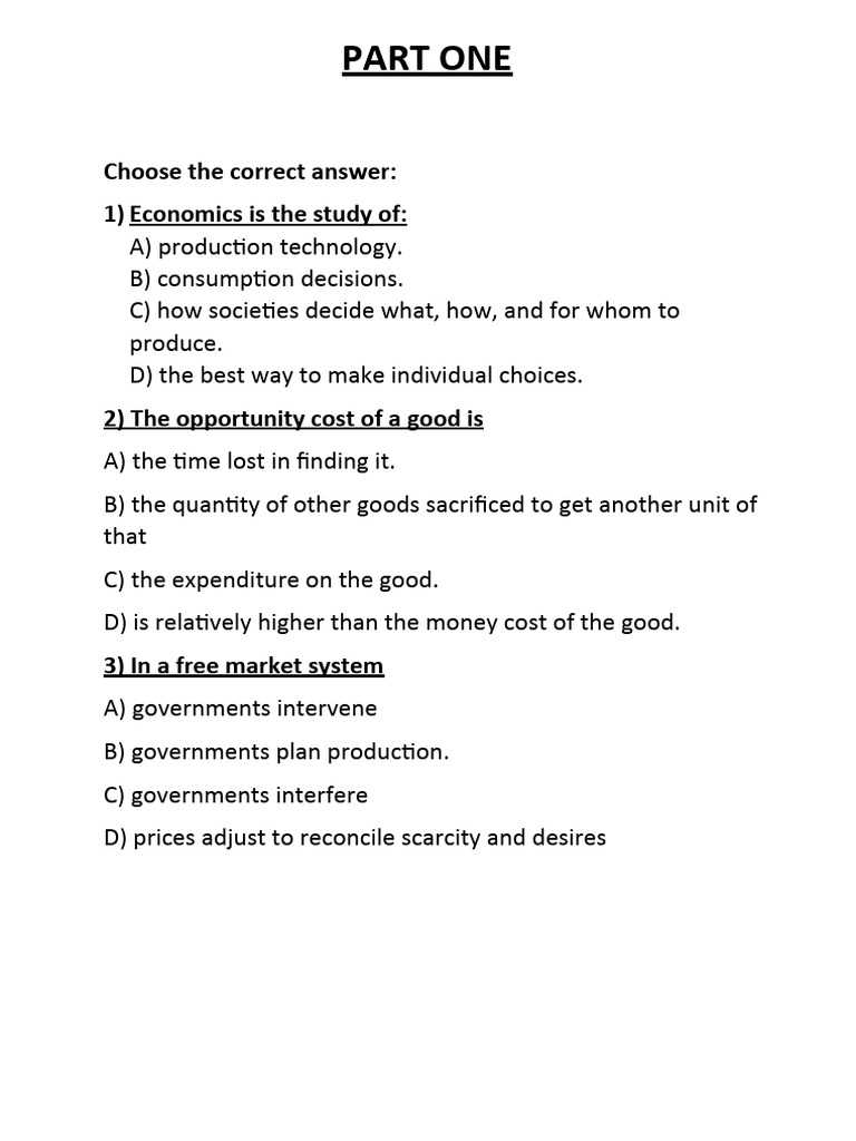 Part (1,2) QS | PDF | Demand | Economics