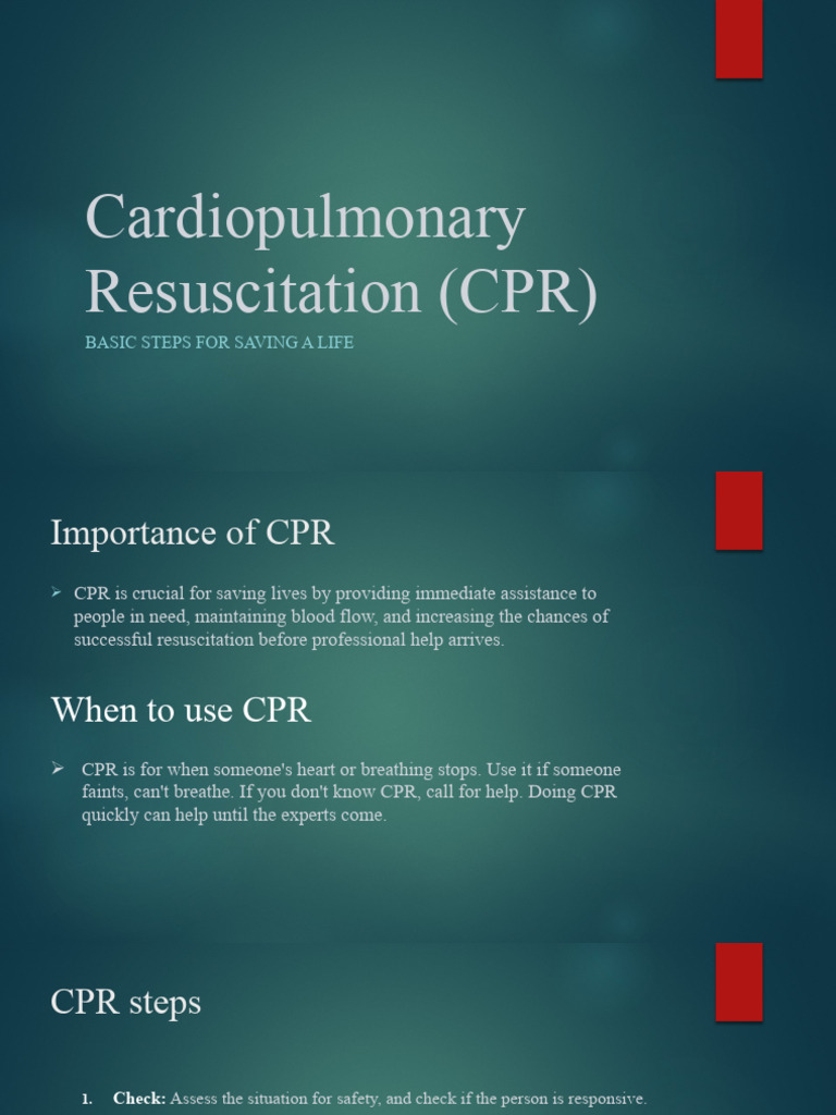 CPR Powerpoint | PDF | Science & Mathematics
