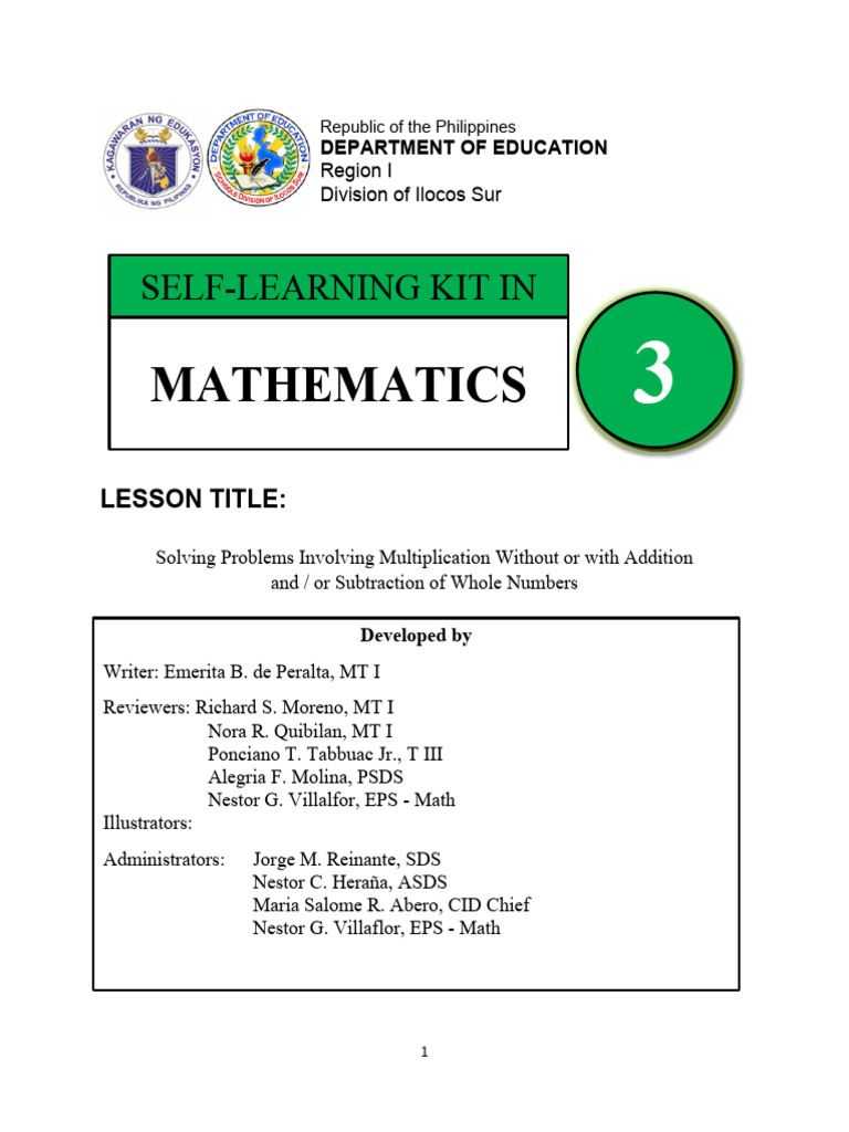 editedMATH SLK Q2 WK 5 | PDF | Arithmetic | Elementary Mathematics