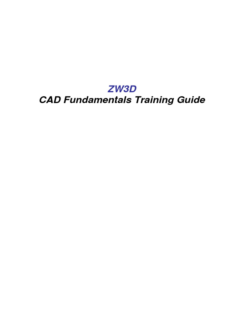 Silo - Tips - zw3d Cad Fundamentals Training Guide | PDF