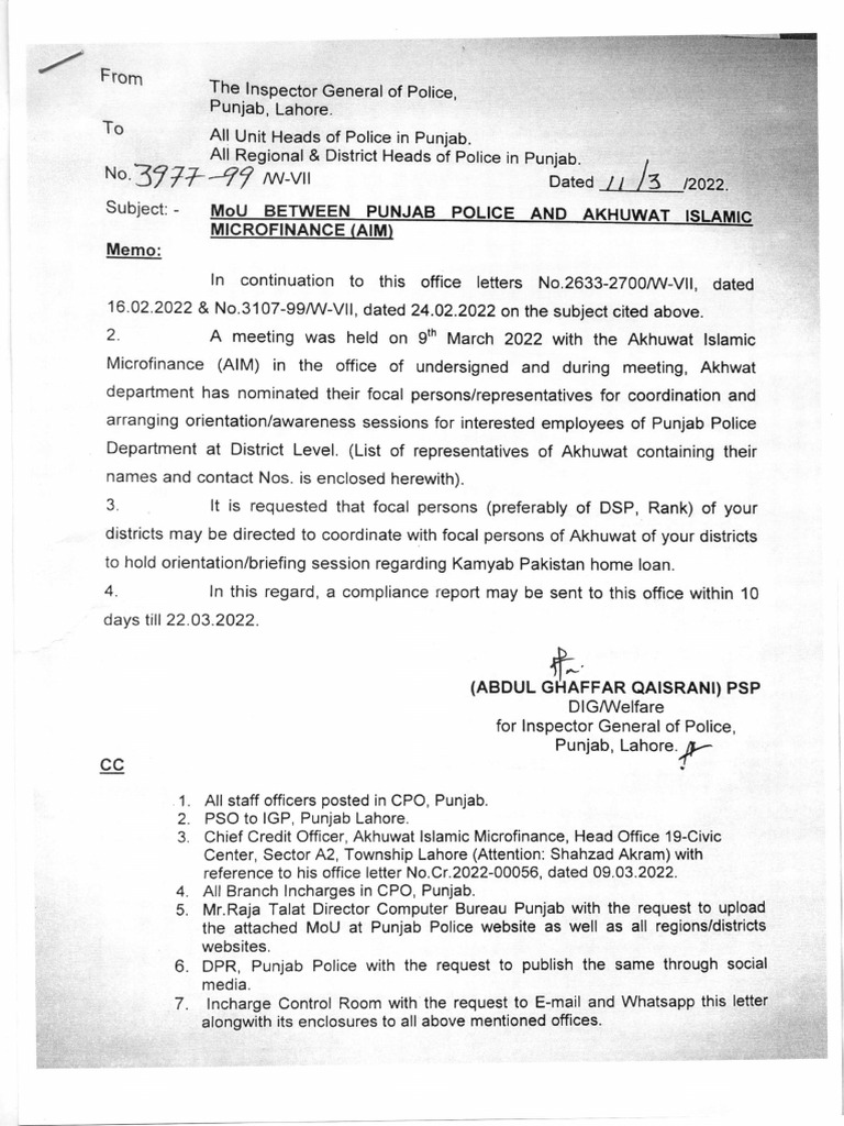 Akhuwat Regional Managers List | PDF