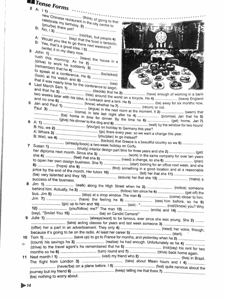 Ćwiczenia J. Angielski Mix Czasów | PDF