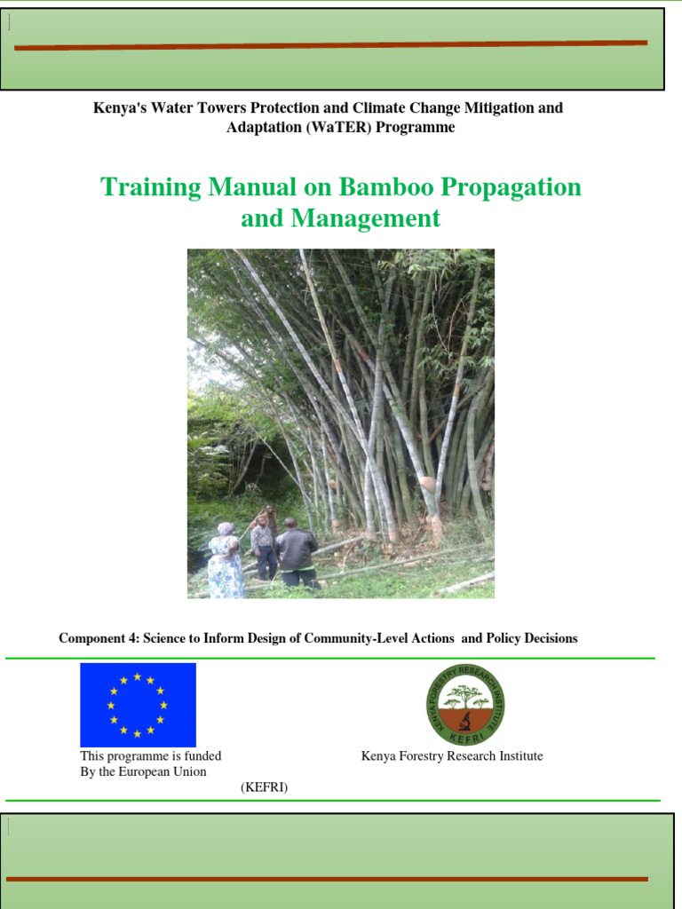 Training Manual on Bamboo Propagation and Management | PDF | Plant ...