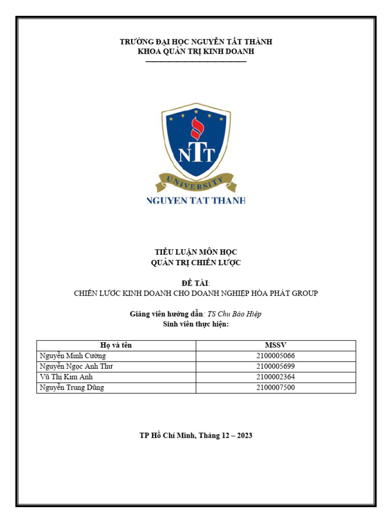 Tiểu Luận QTCL | PDF