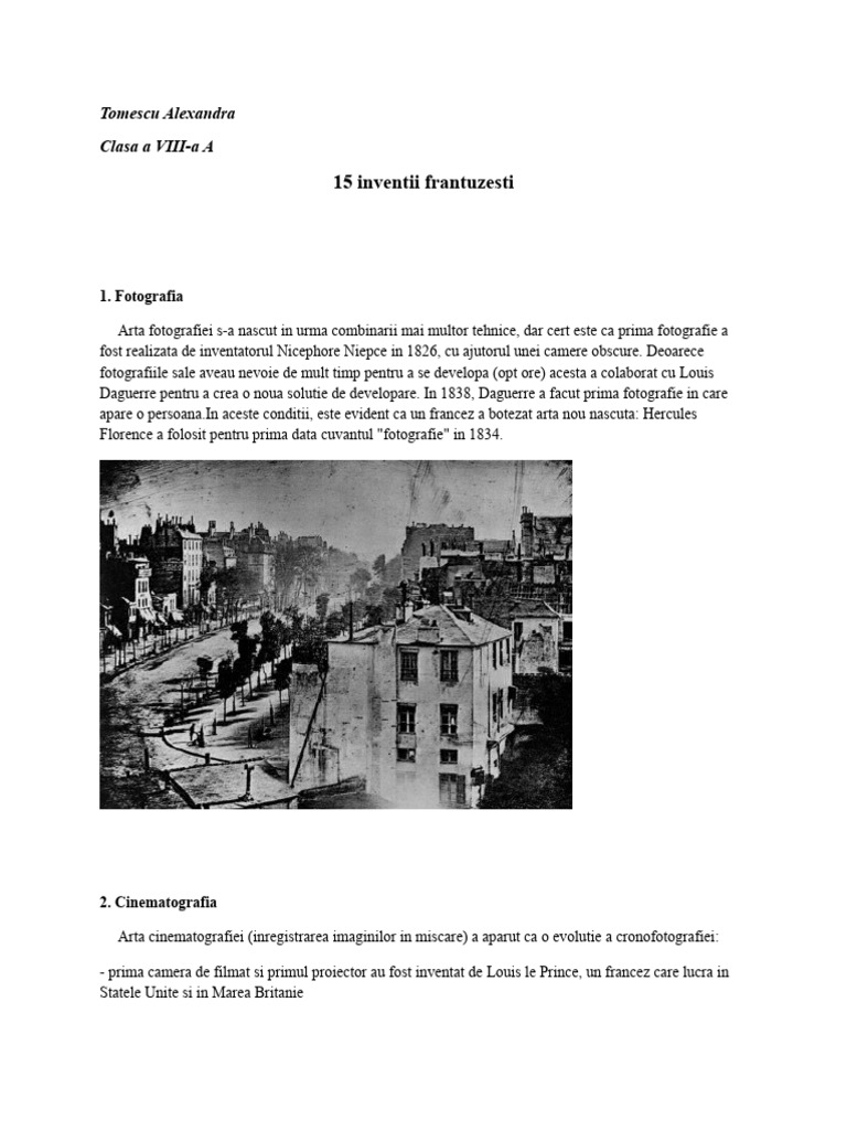 15 Inventii Frantuzesti | PDF