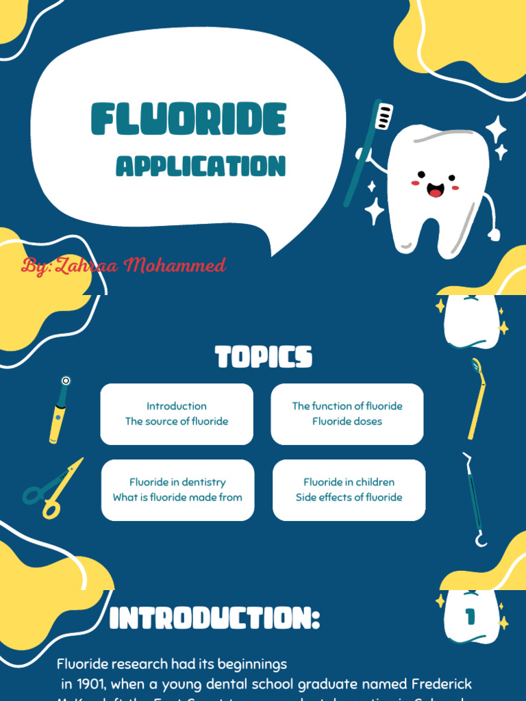 Fluoride Application | PDF
