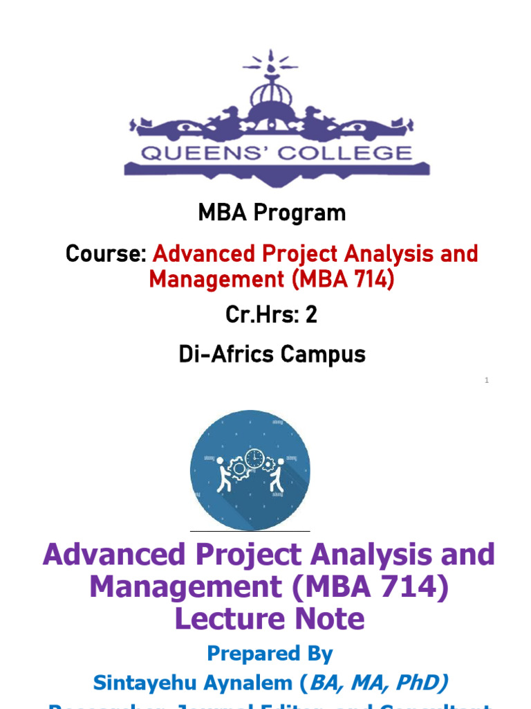 Final_Lecture_Note_on_Advanced_Project_Analysis_and_Management | PDF ...