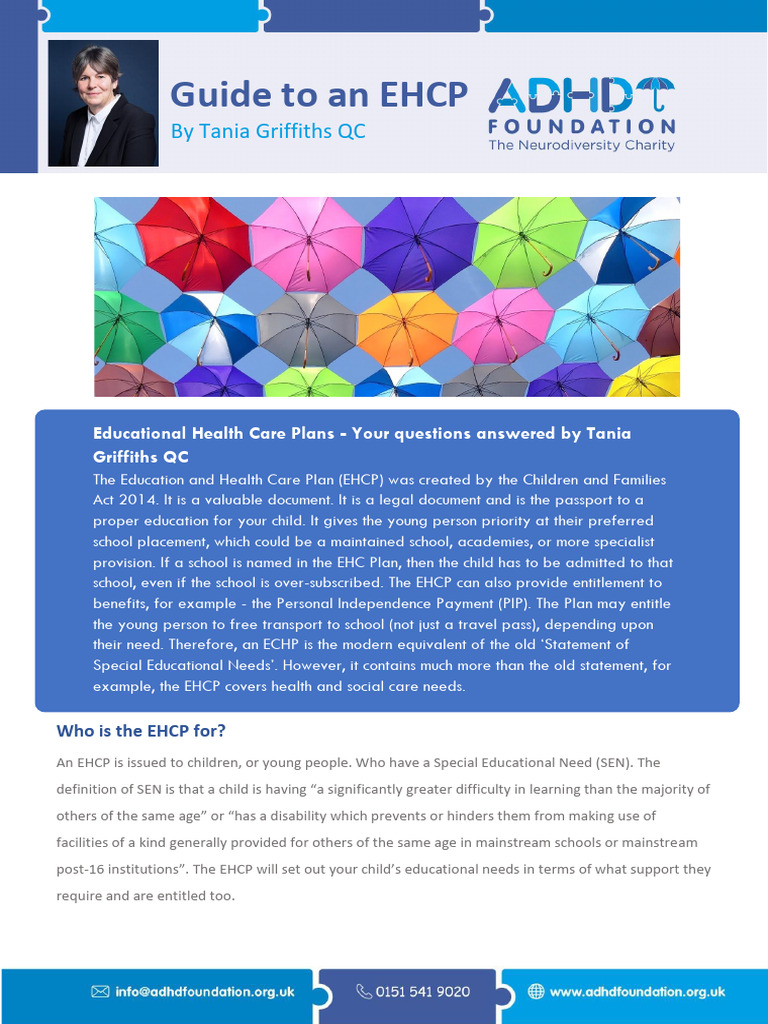 Guide To An EHCP Tania Griffiths | PDF