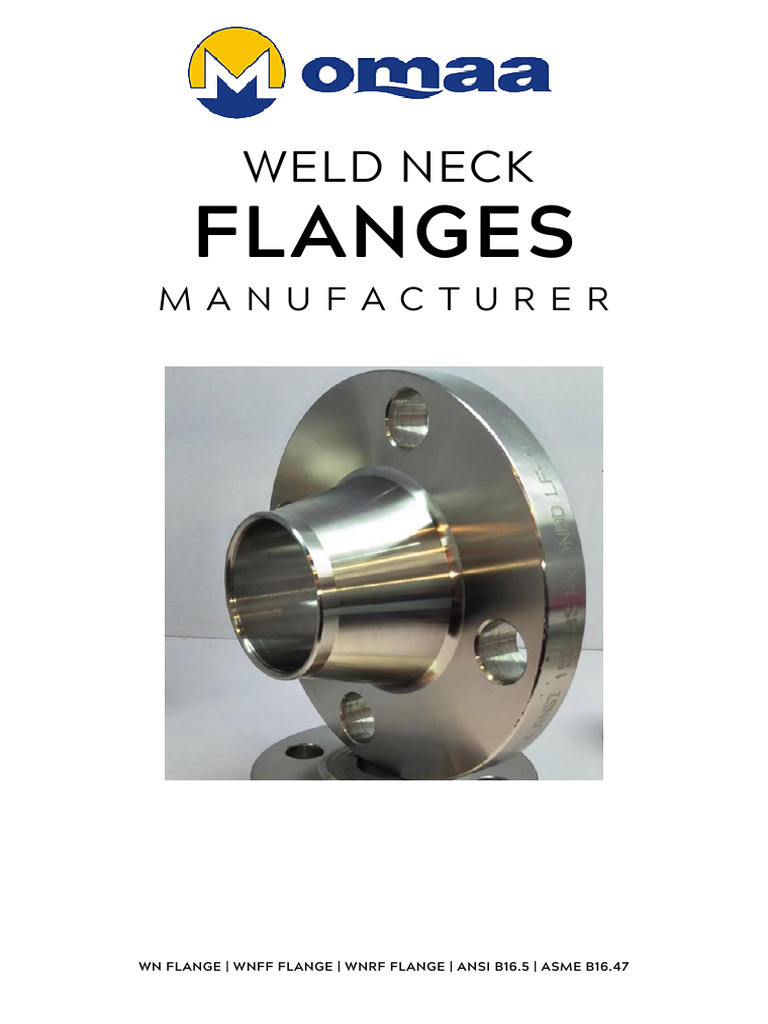 Weld Neck Flange Specifications & Sizes | PDF | Building Materials ...
