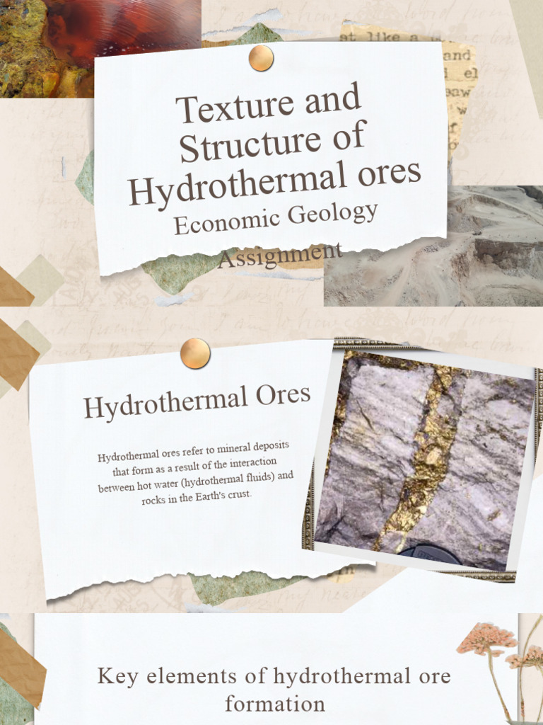 Texture and Structure of Hydrothermal Ores | PDF | Clastic Rock | Minerals