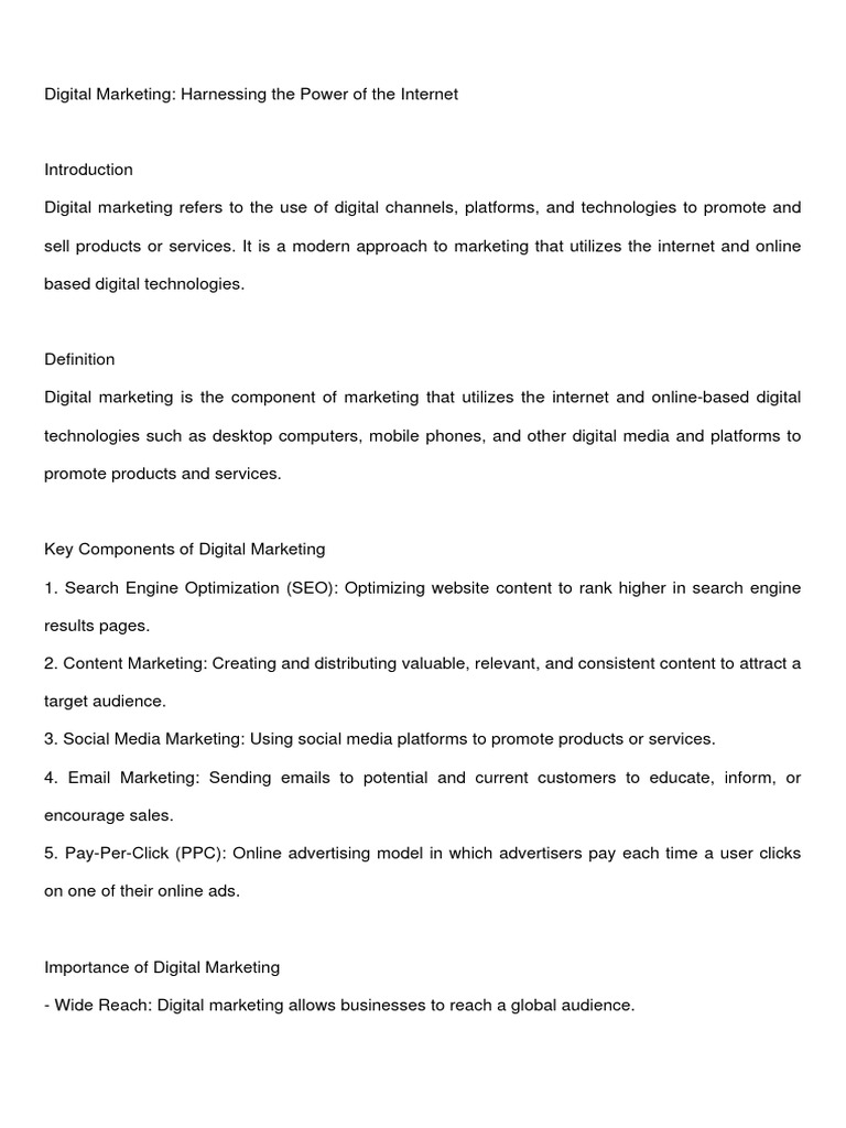 Digital_Marketing_Overview | PDF