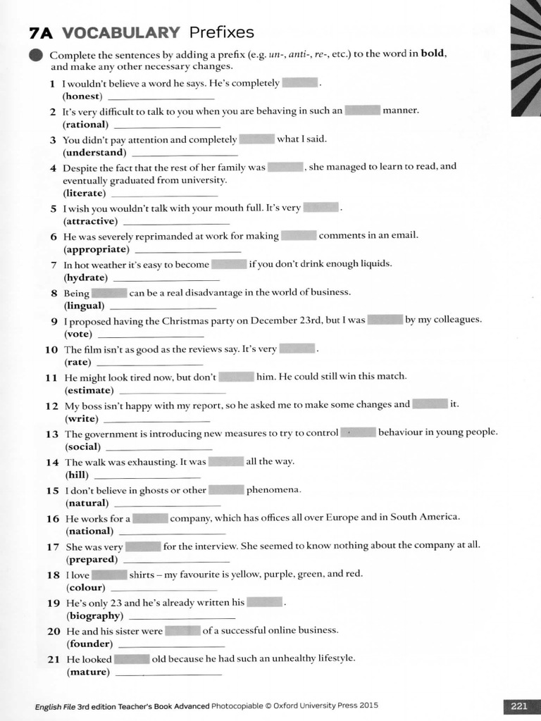 Teacher Book Word Formation Prefixes | PDF