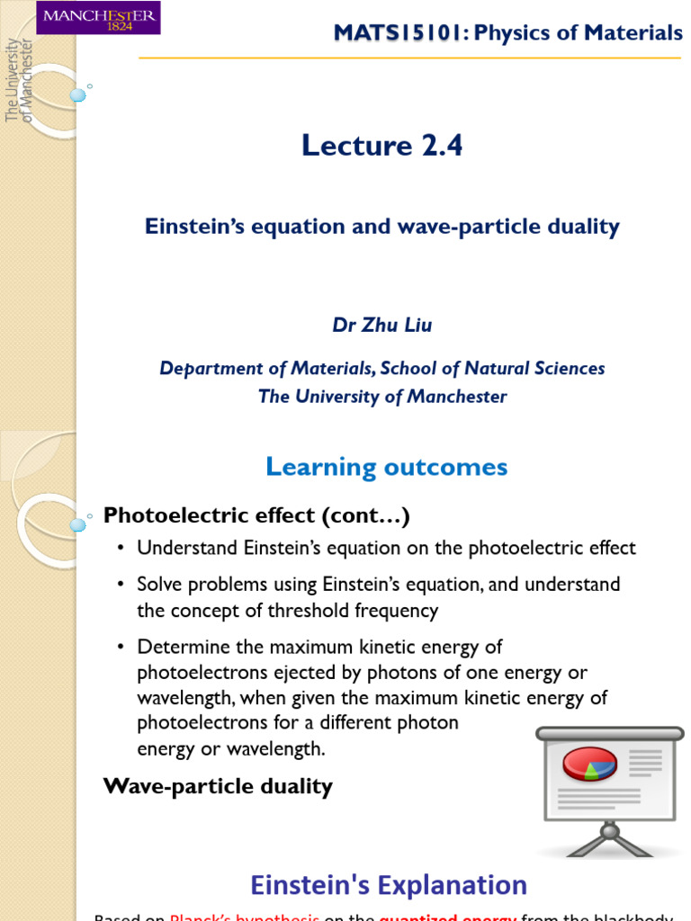 Einstein's Equation and Wave-Particle Duality | Download Free PDF ...