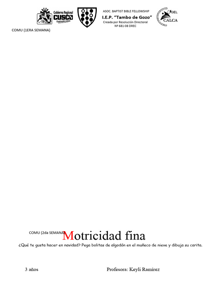 FICHAS 8 UNIDAD 3 AÑOS | PDF
