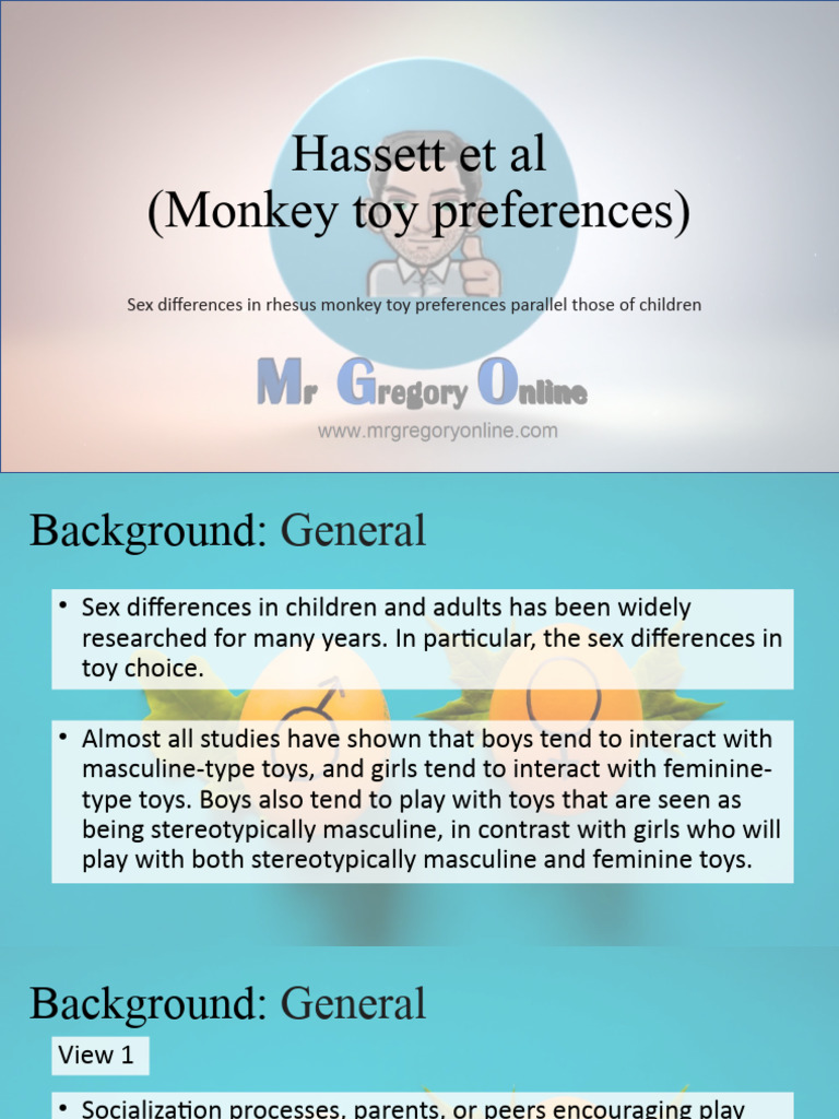Hassett Et Al | PDF | Toys | Sex Differences In Humans