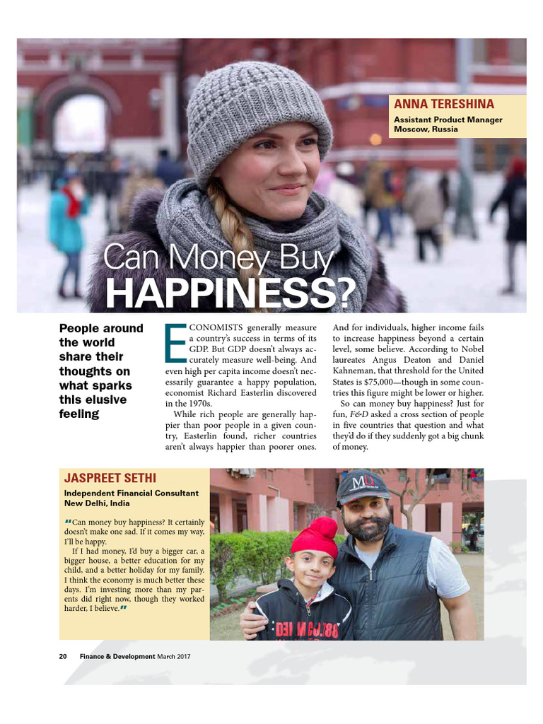 Can Money Buy Happiness? | PDF | Gross Domestic Product | Economies