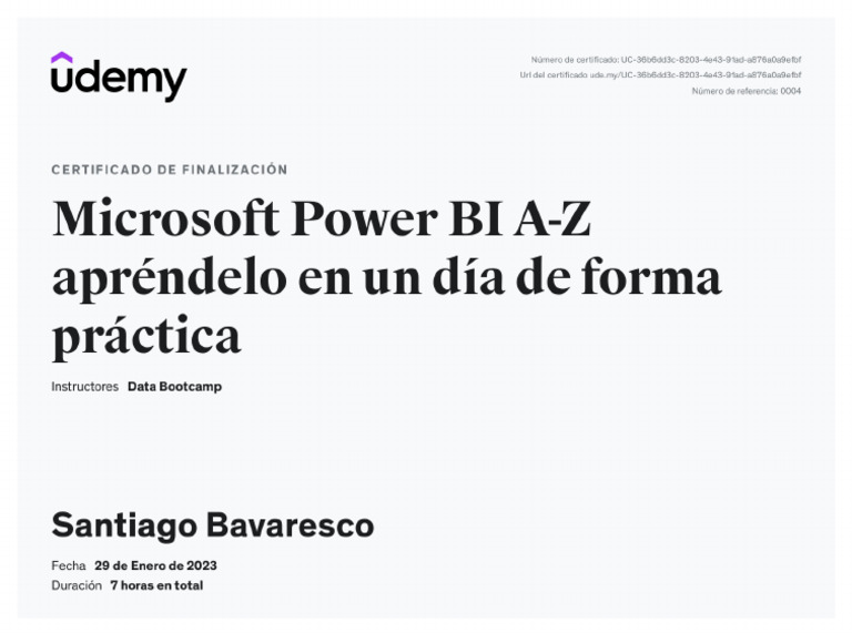 Certificado Power Bi | PDF