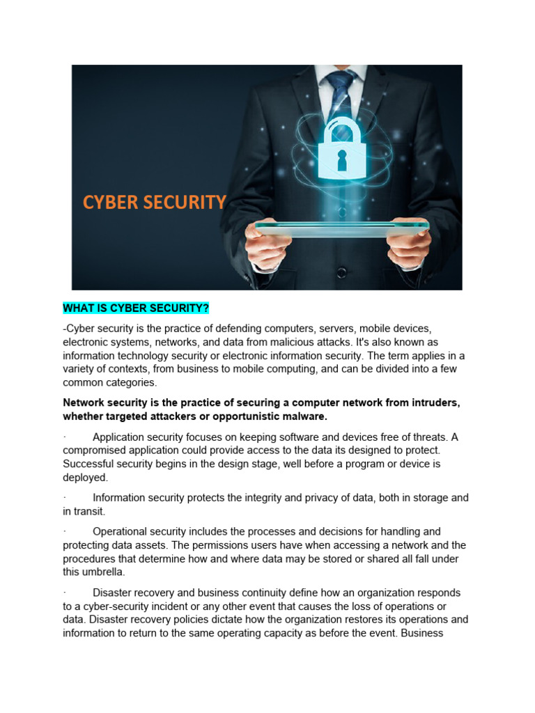 Cyber Security | PDF | Malware | Security