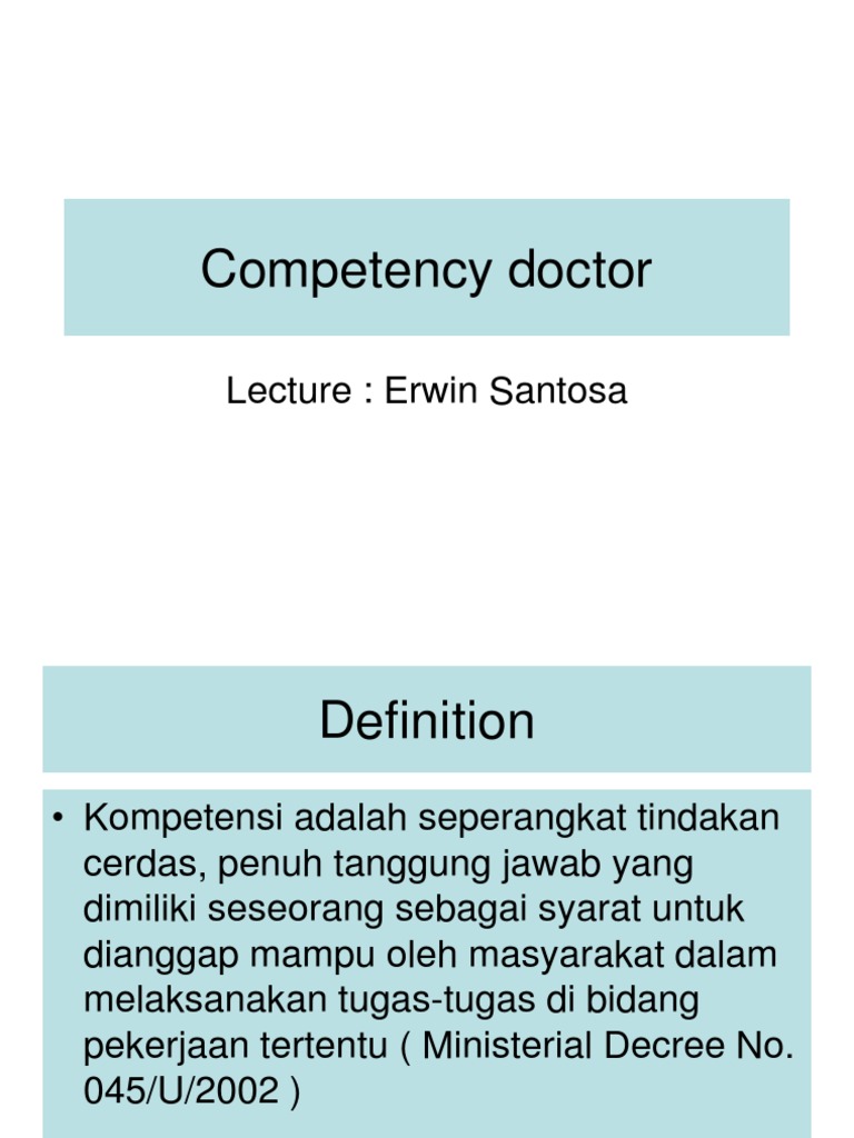 Doctor Competency | Competence (Human Resources) | Family Medicine