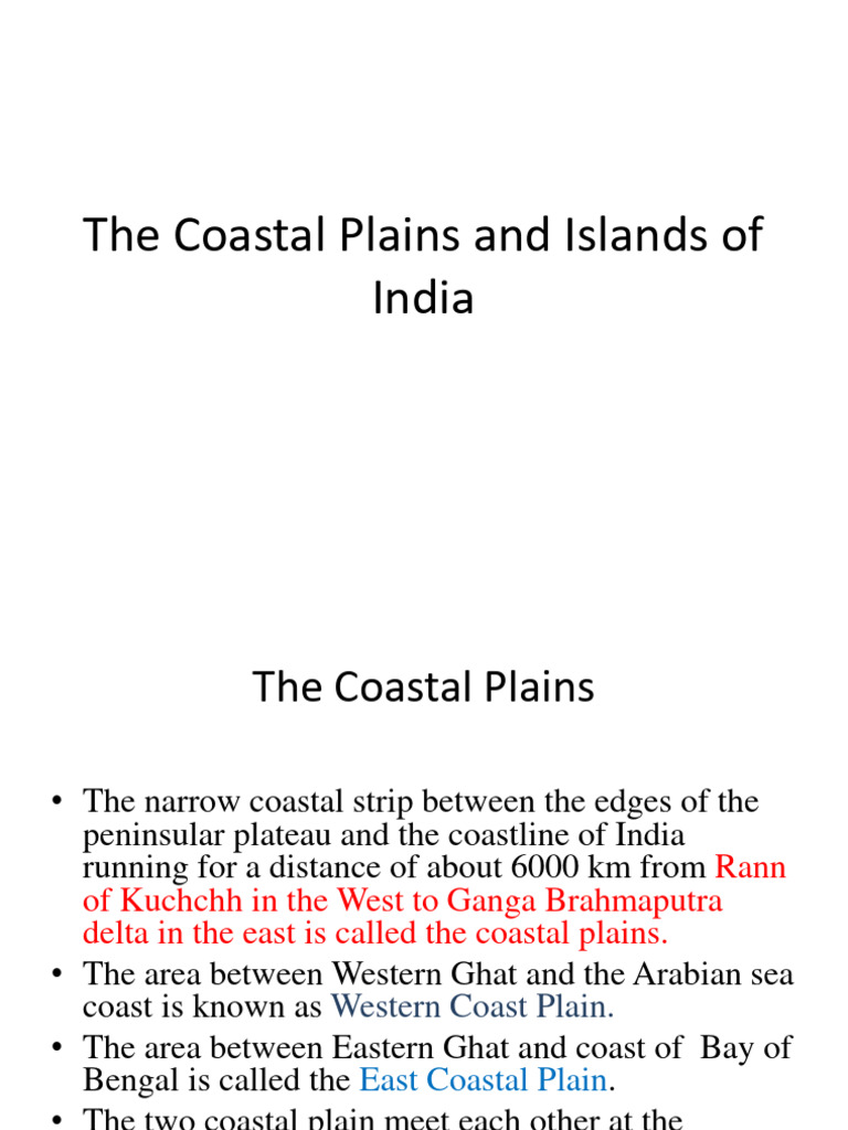 The Coastal Plains | PDF