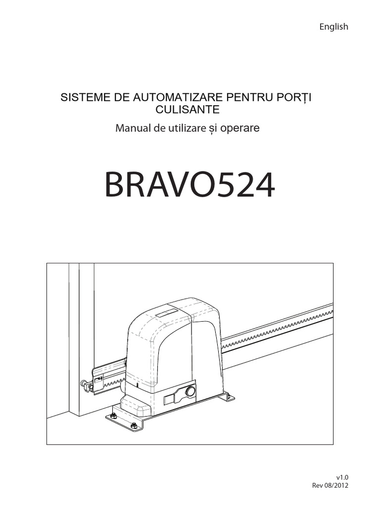 Manual de Utilizare Kit Automatizare Poarta Culisanta Motorline ...