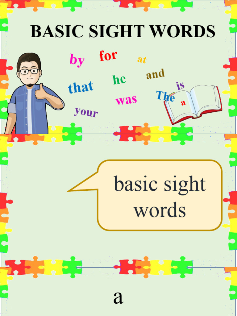 Basic Sight Words | PDF