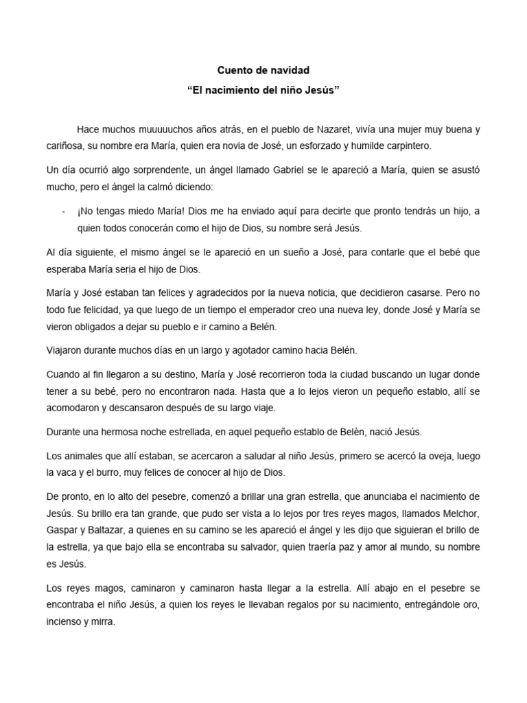 Cuento De Navidad Pdf