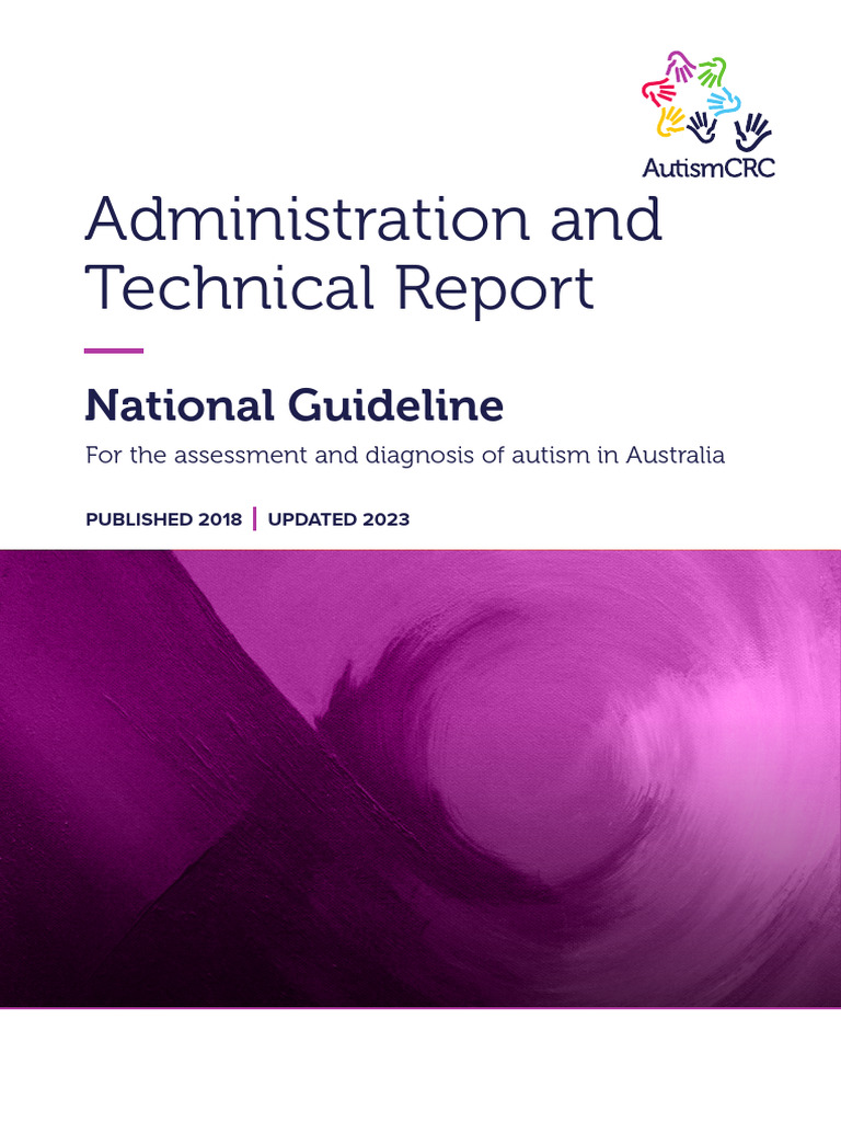 Assessment and Diagnosis of Autism Guideline Draft Admin and Tech | PDF | Autism Spectrum